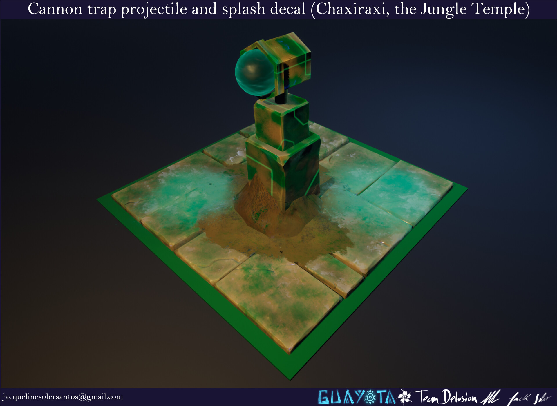 ArtStation - Cannon Trap's Projectile And Splash Decal