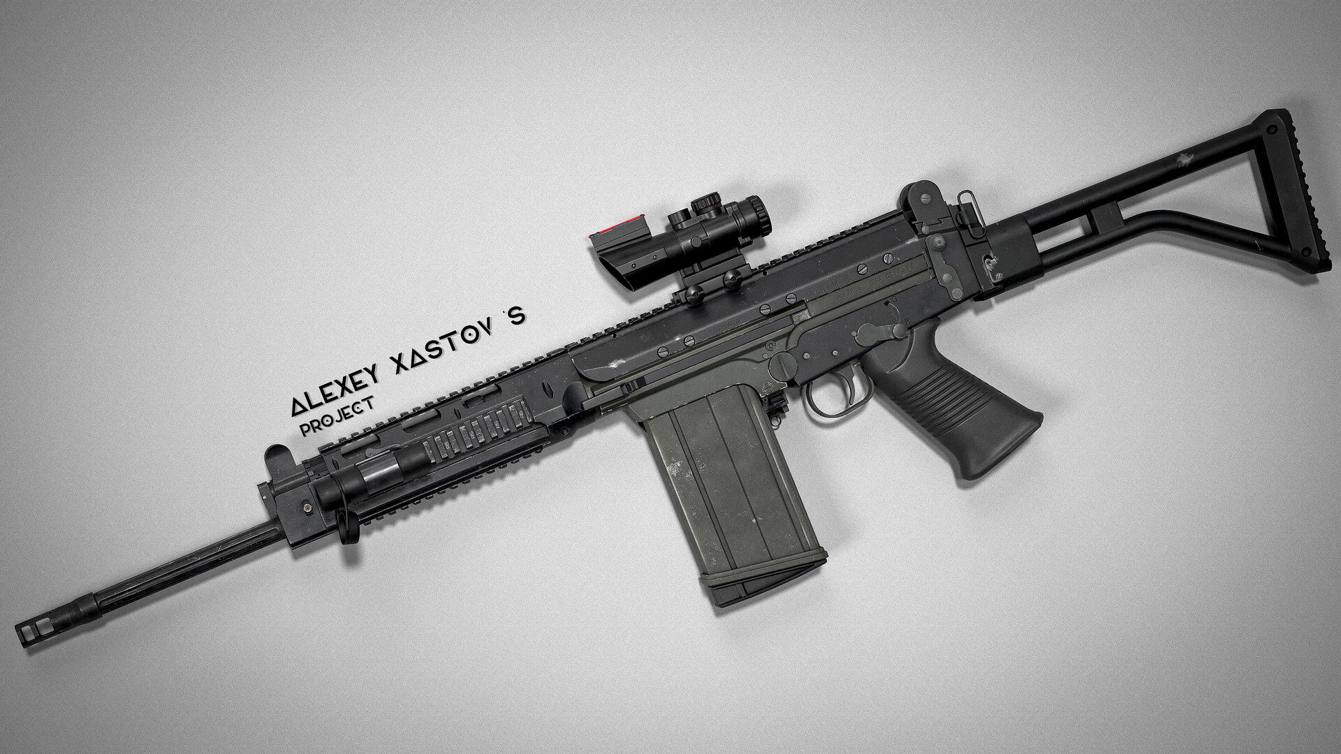 ArtStation - SA-58 Rifle