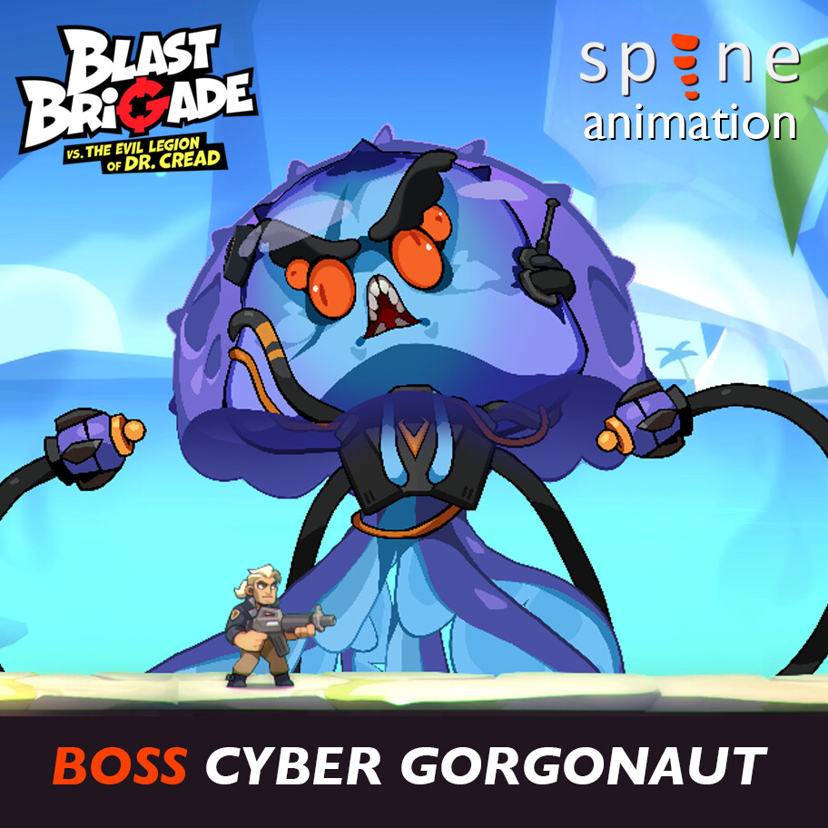 ArtStation - BLAST BRIGADE Boss CYBER GORGONAUT