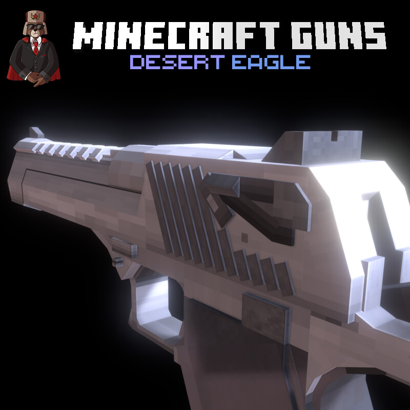 ArtStation - Minecraft Desert Eagle with different skins
