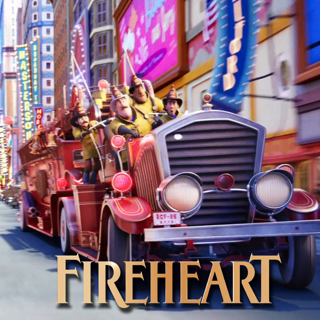ArtStation - FireHeart The Movie - Ladder FireTruck