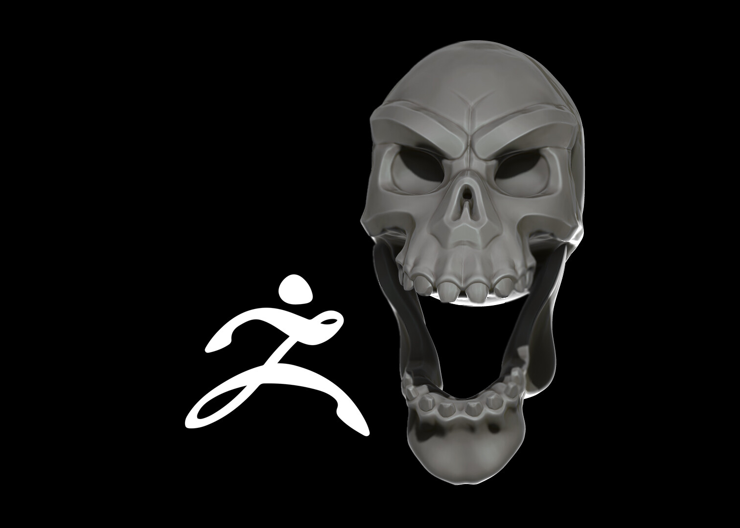 ArtStation - Stylized Skull Sculpt