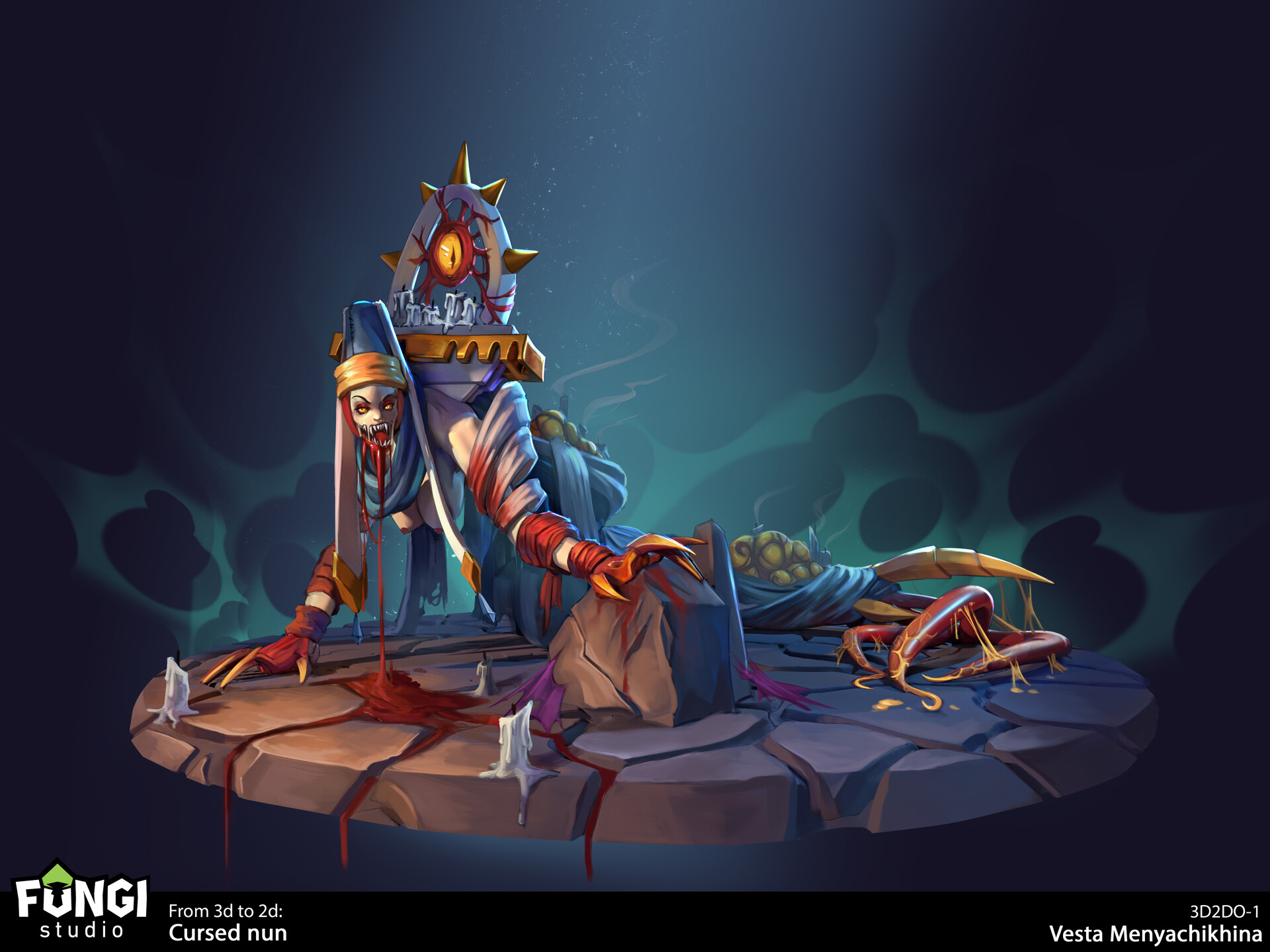 ArtStation - Cursed Nun