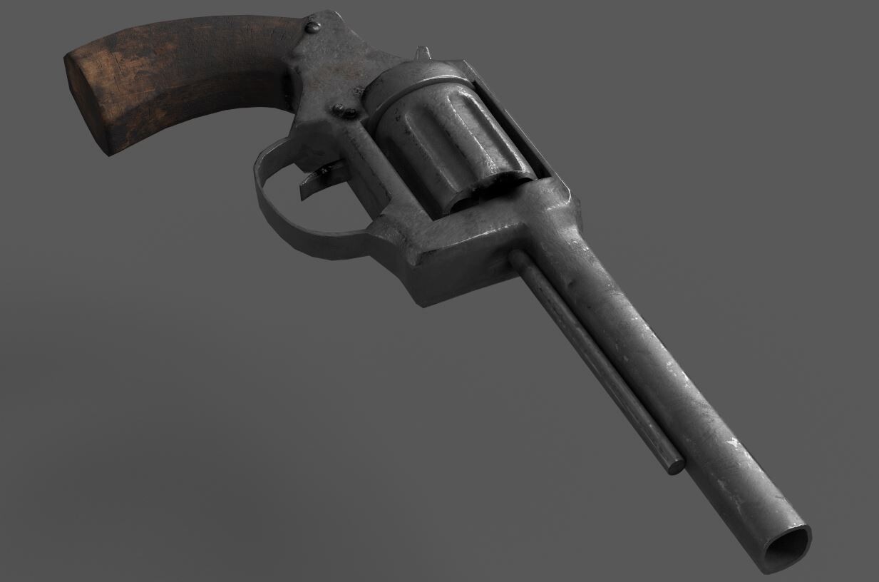 ArtStation - Revolver Prop
