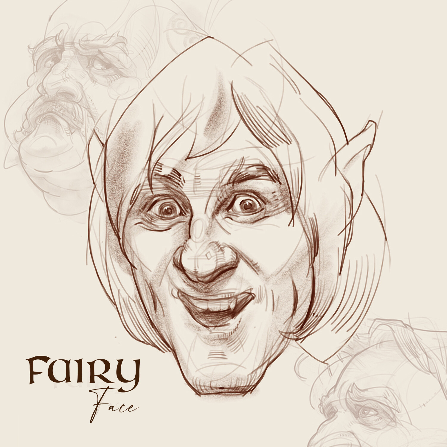Fairy Face Drawings In Pencil