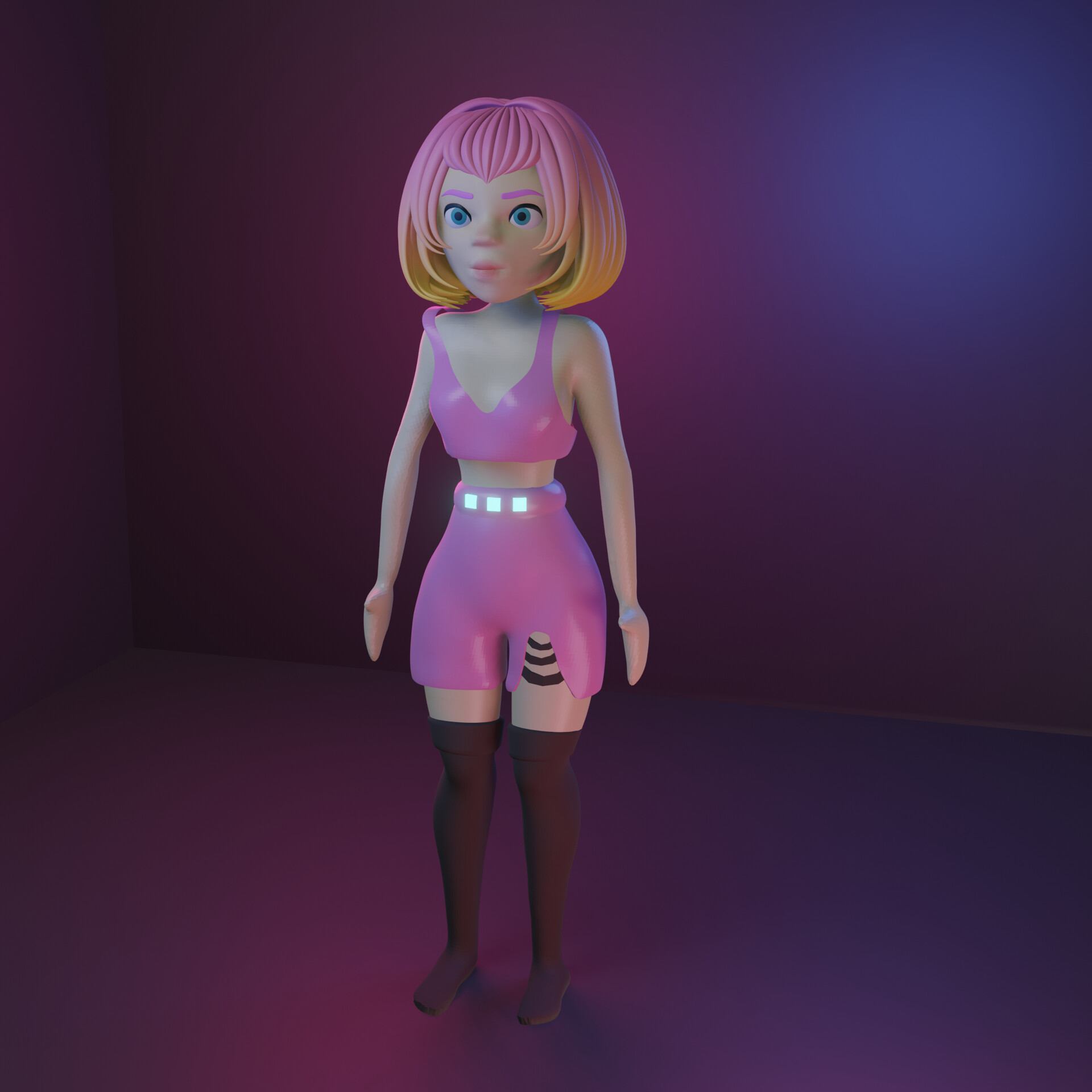 ArtStation - Neon Girl