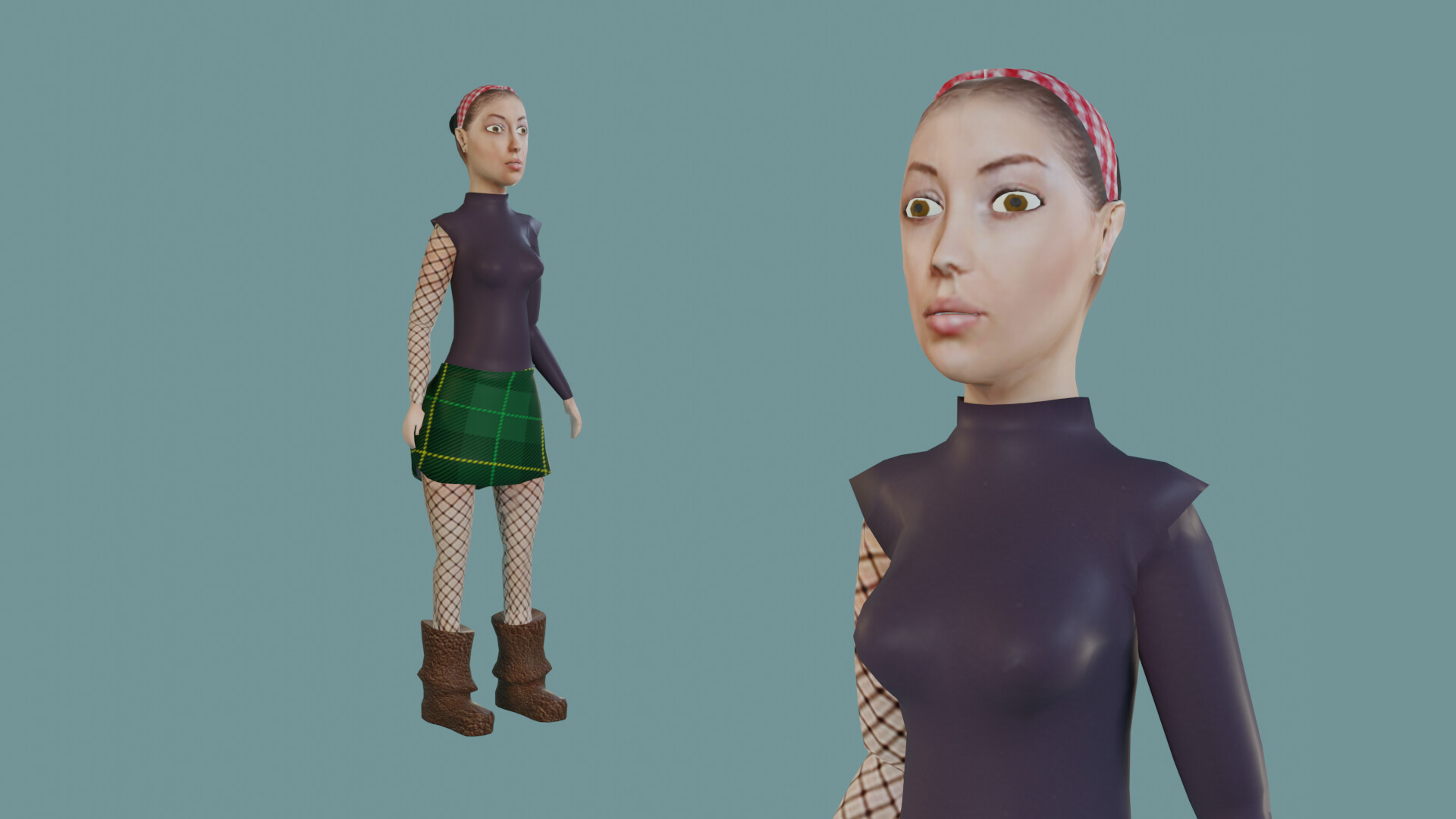 ArtStation - School project: my first 3D character