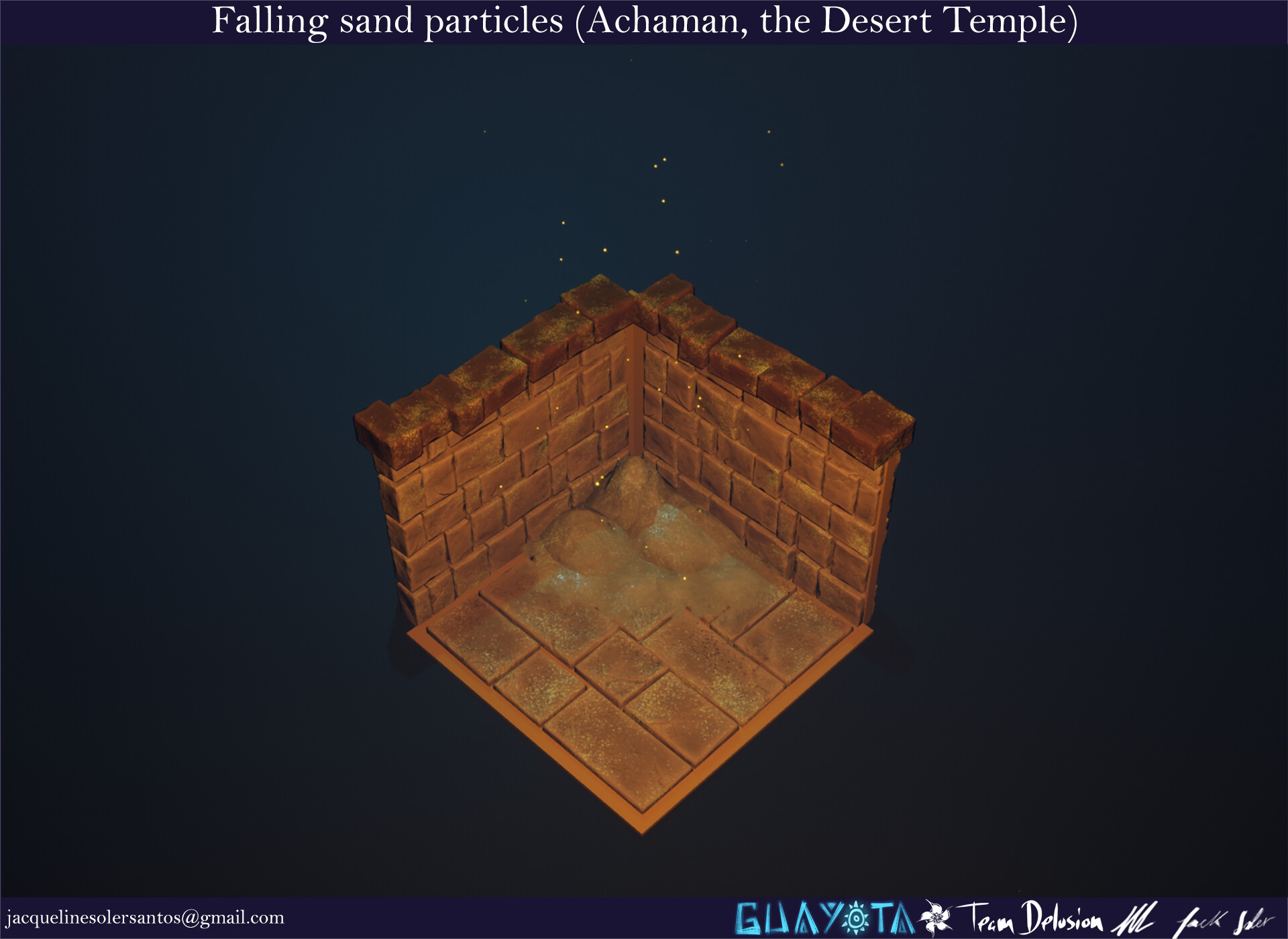 ArtStation - Falling sand particles