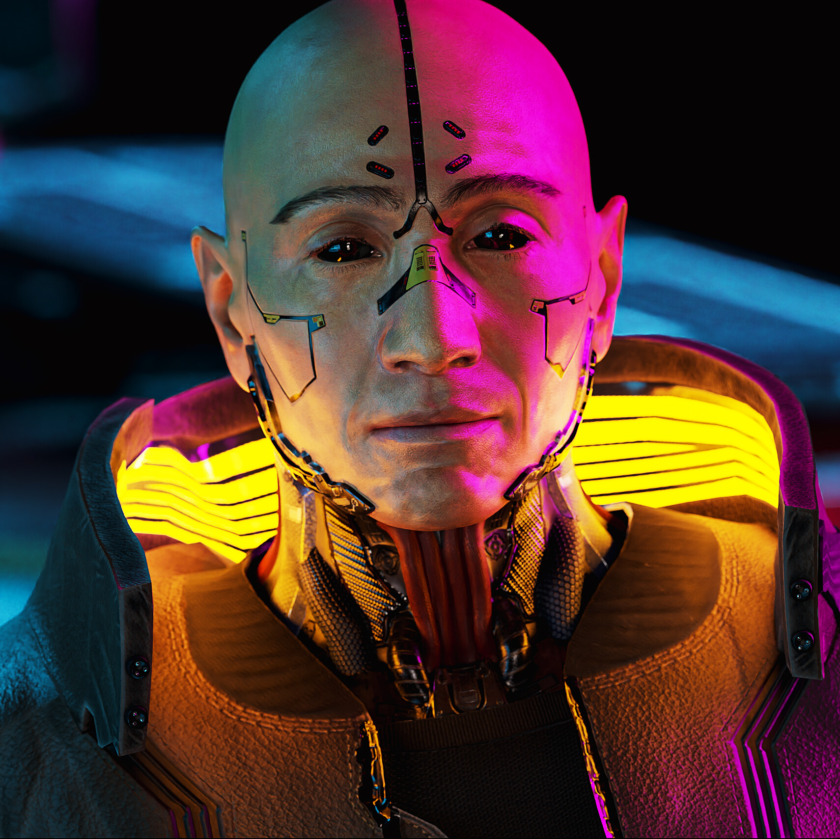 ArtStation - Mitch - Cyberpunk 3D Character for Realtime