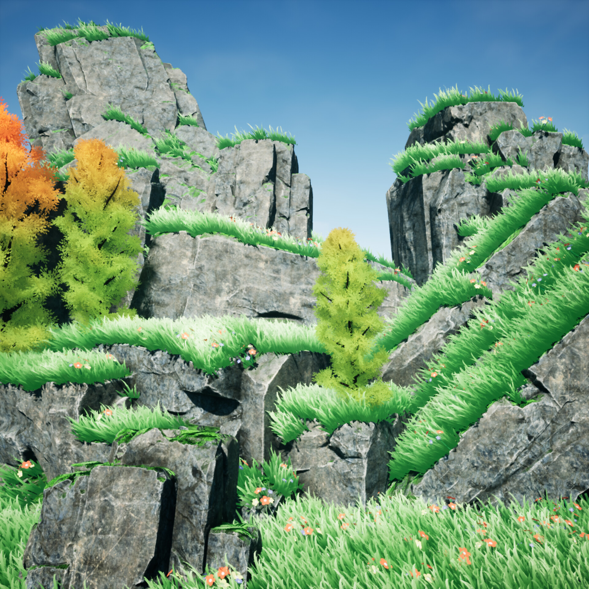 ArtStation - Elven Village Kitbash Rocks