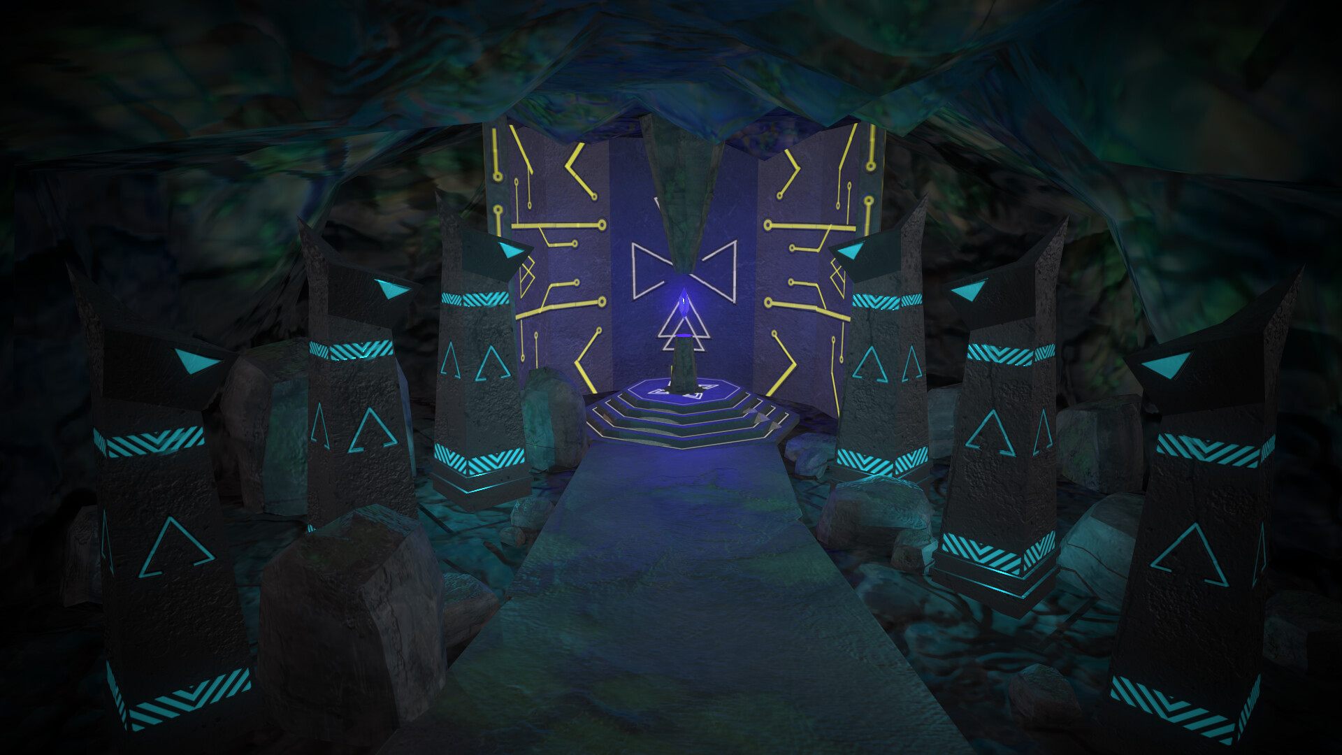 ArtStation - Futuristic Cave (Environment Concept)