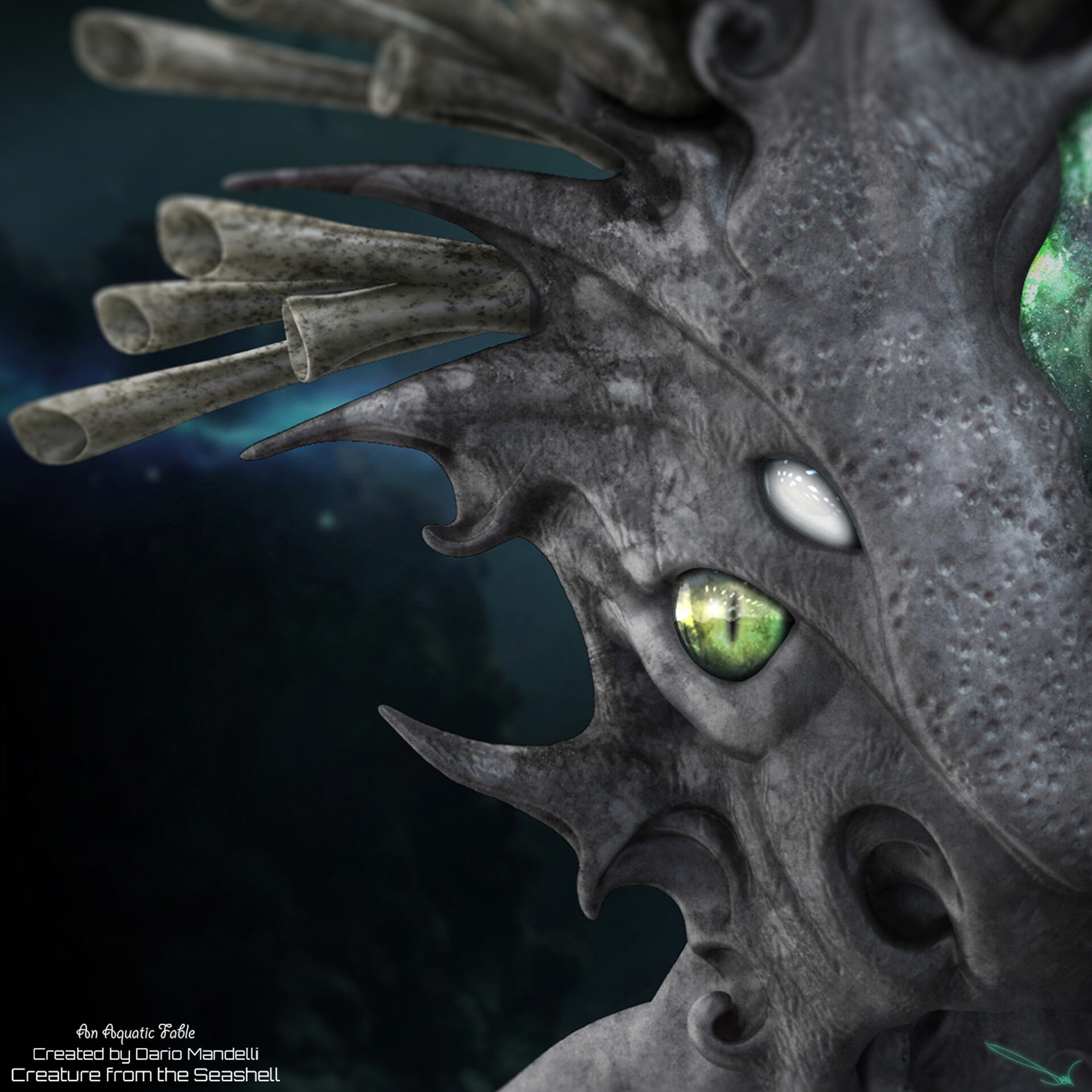 ArtStation - Creature from the Seashell - Evil version