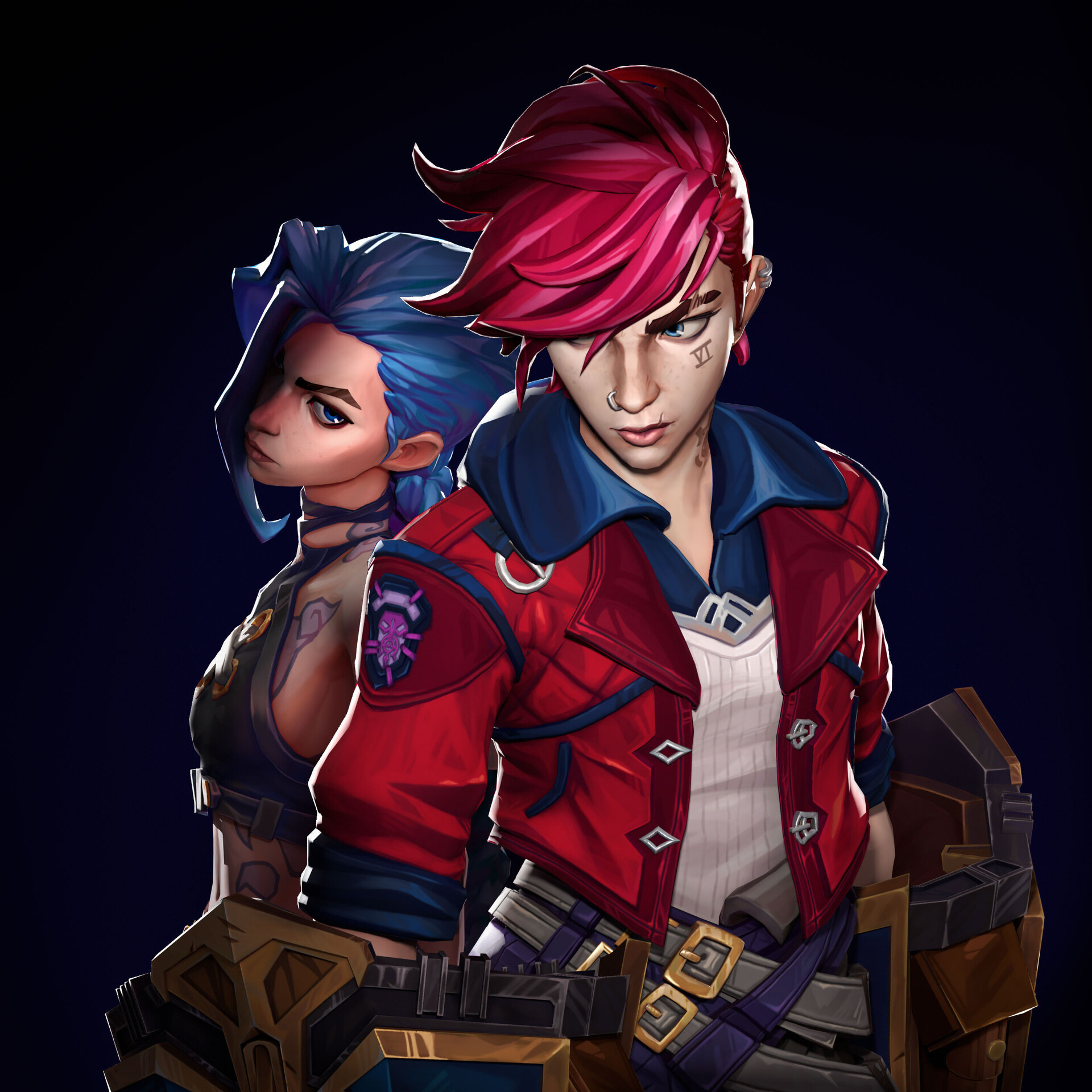 ArtStation - Jinx and Vi 3D