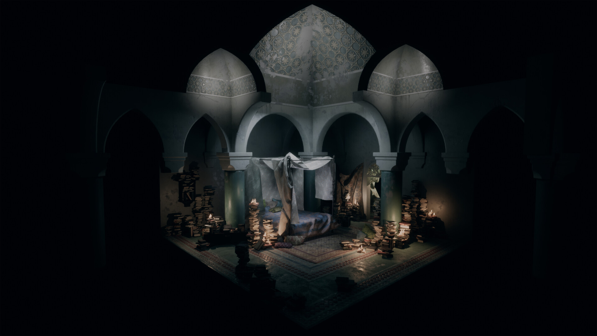 ArtStation - Eve's Room - Only Lovers Left Alive Homage in UE5