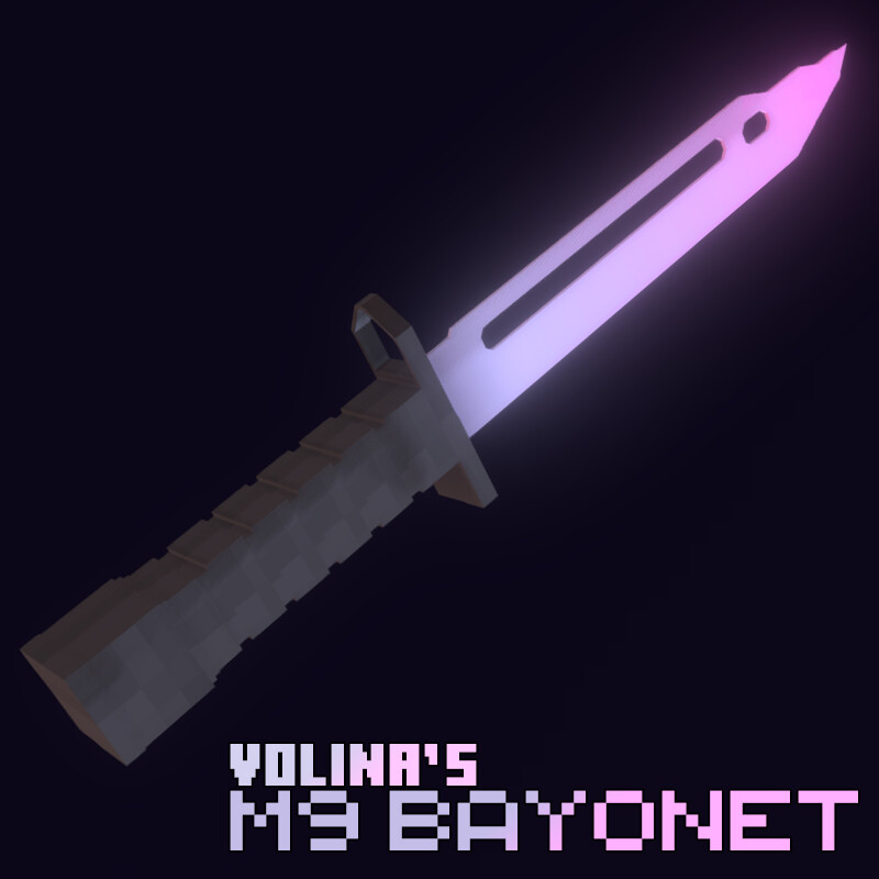 ArtStation - Minecraft M9 Bayonet