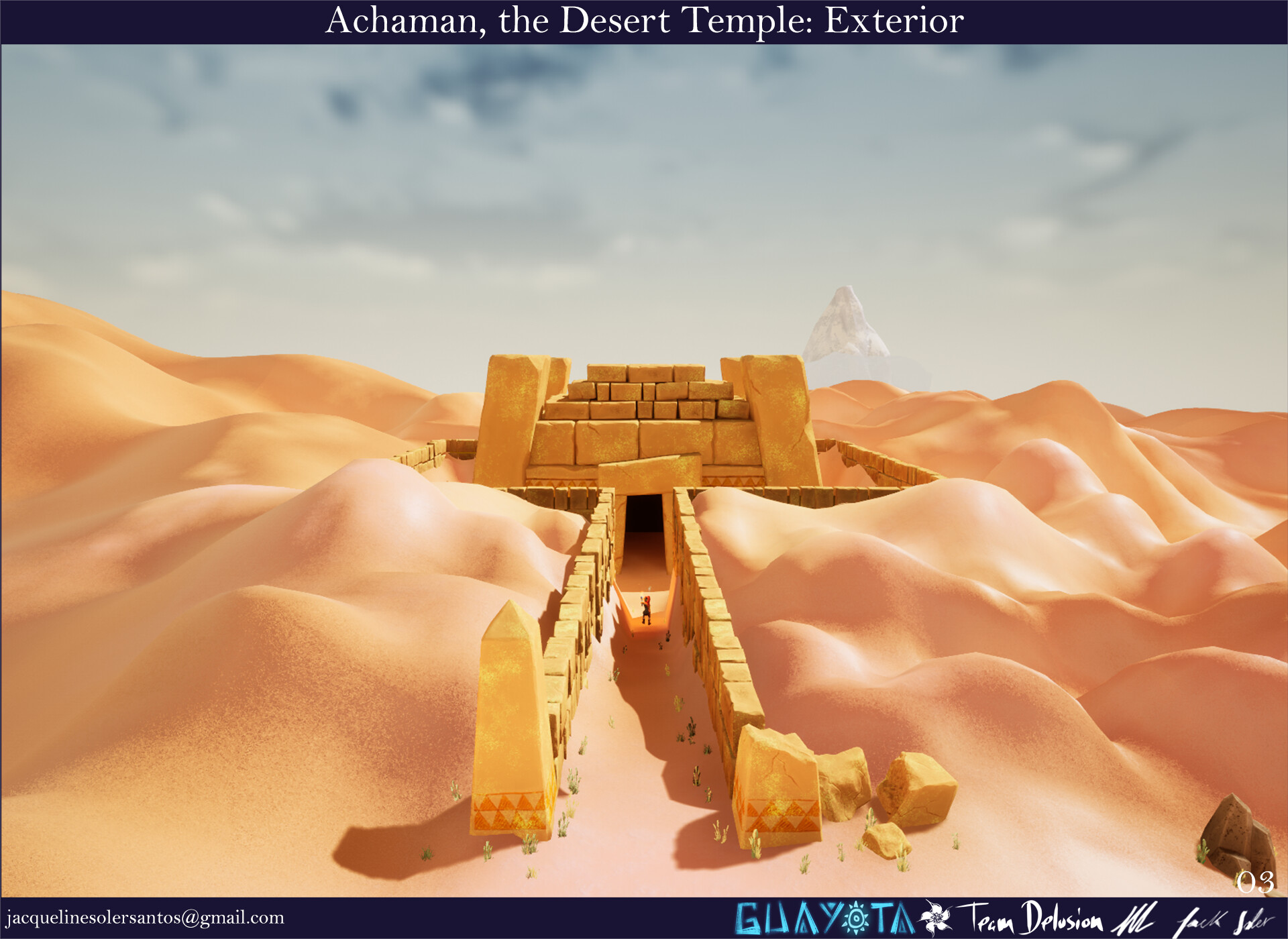 ArtStation - Achaman, the Desert Temple: Exterior