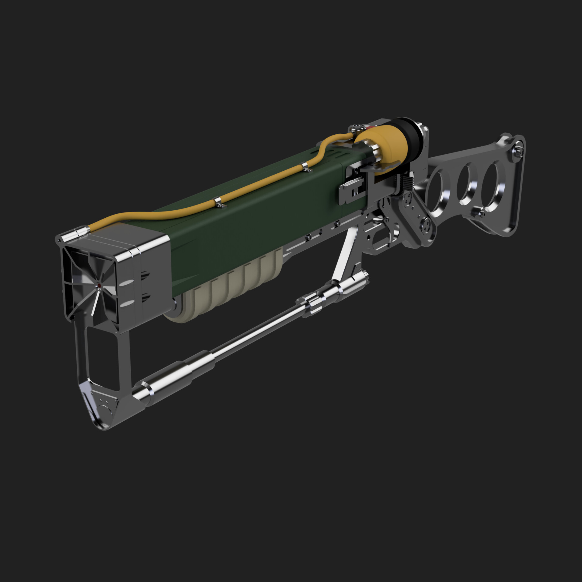 ArtStation - Laser rifle (Fallout 3)