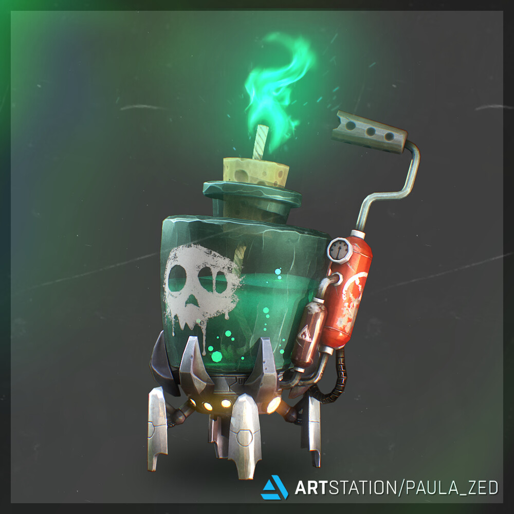 ArtStation - Stylized Alcohol Lamp