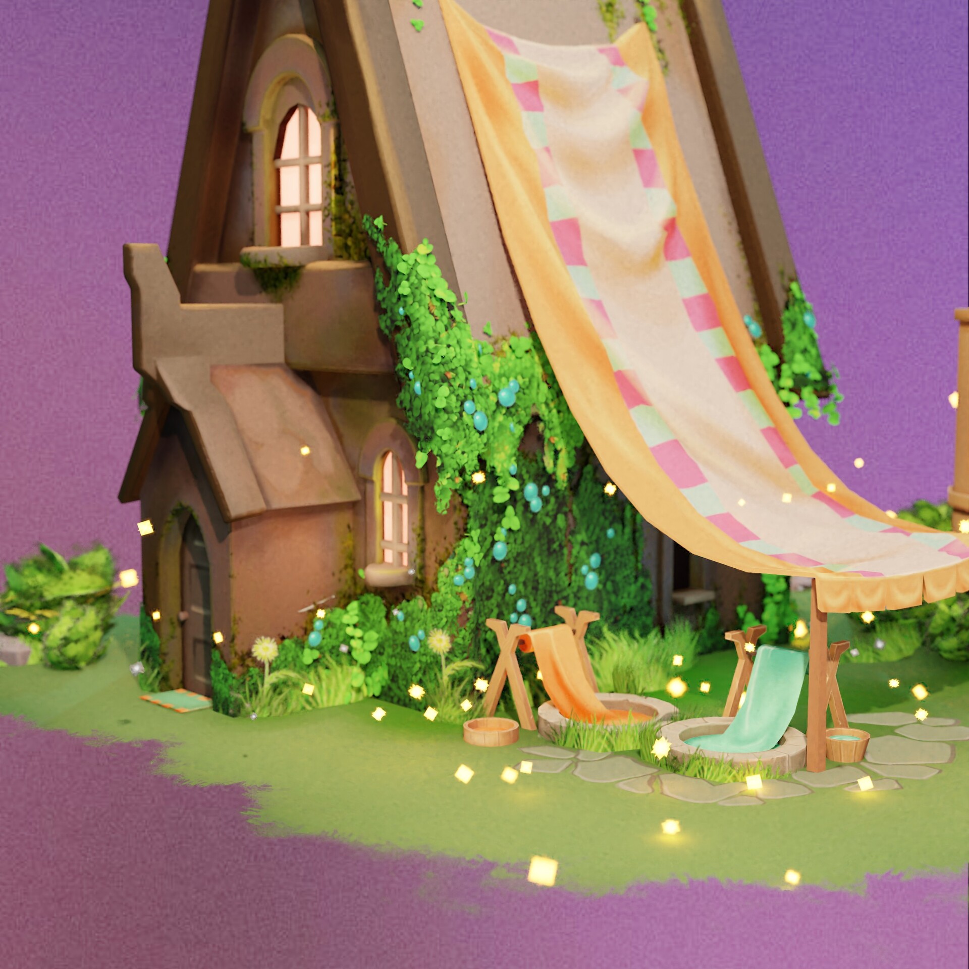 ArtStation - Dye house 3d