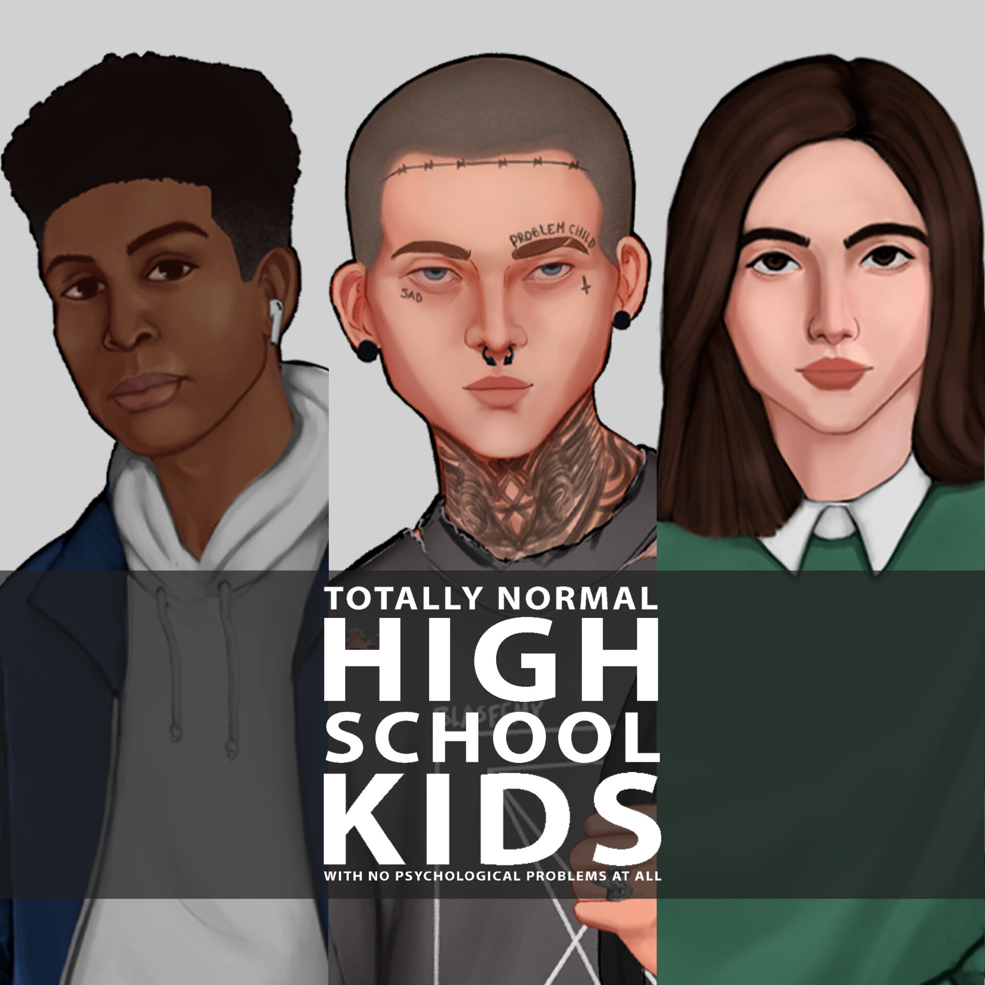 ArtStation - Totally Normal High School Kids (with no Psychological ...