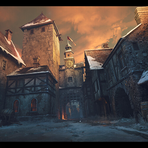 ArtStation - Medieval Street