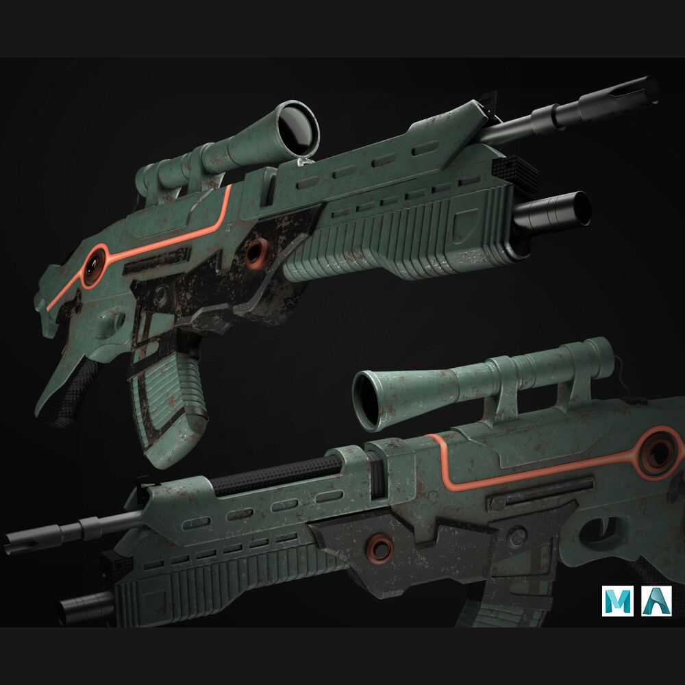 ArtStation - Fantasy Gun