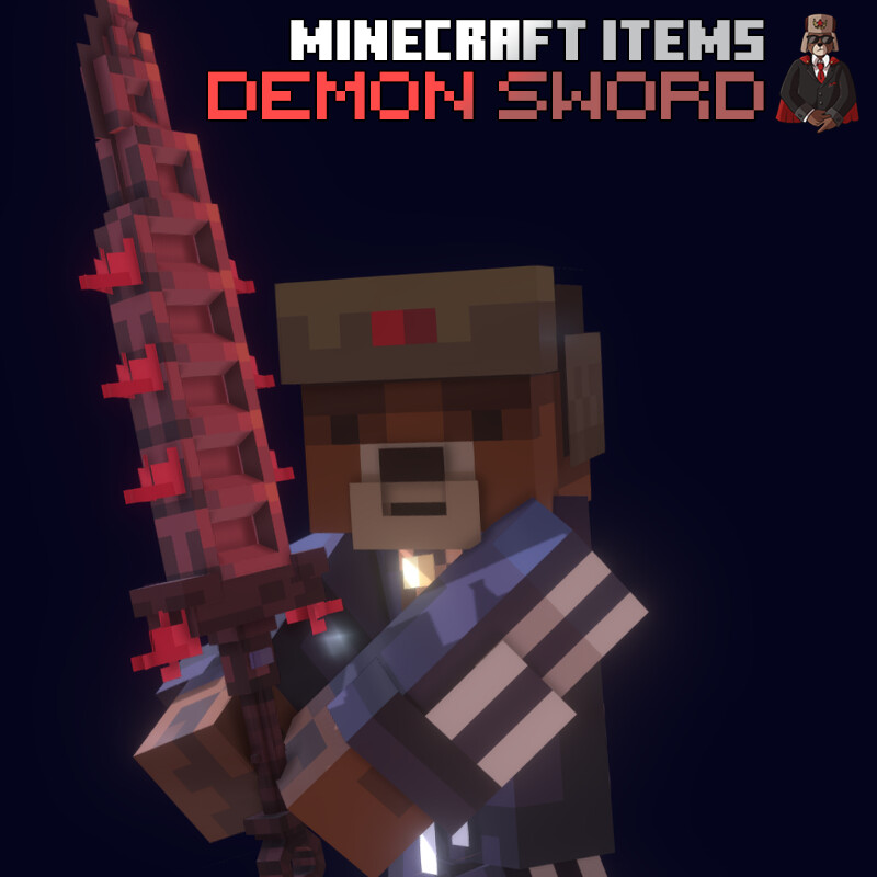 ArtStation - Minecraft Demon Sword