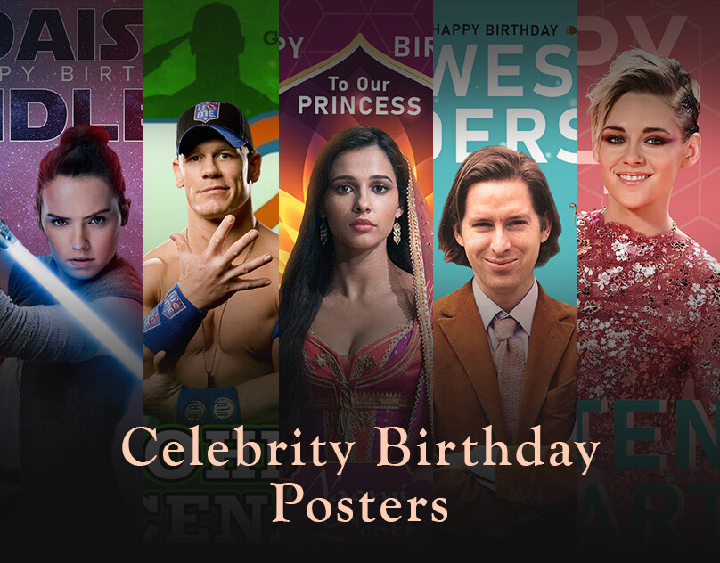 ArtStation - Birthday Posters Of Celebrities