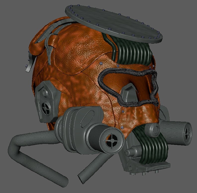 ArtStation - Alien helmet/modeling