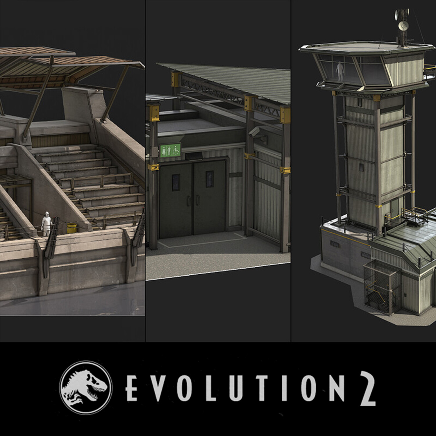 ArtStation - Jurassic World Evolution 2 : Update 1 (Building Concepts)