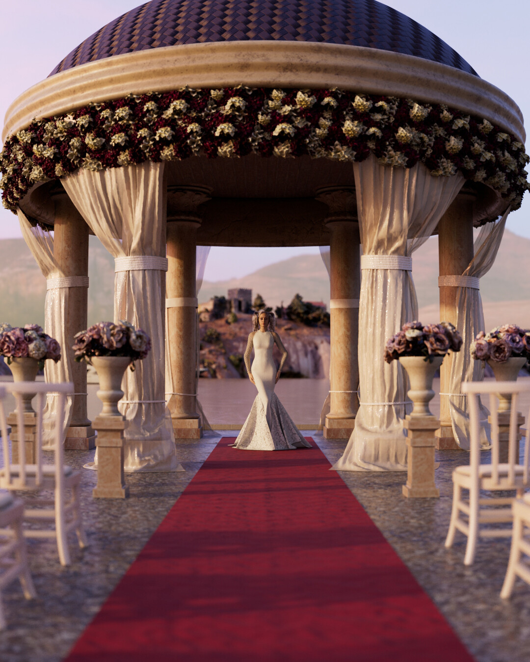 ArtStation - Peach Sunset