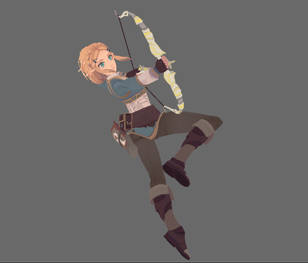 ArtStation - Zelda Bow Attack Animation