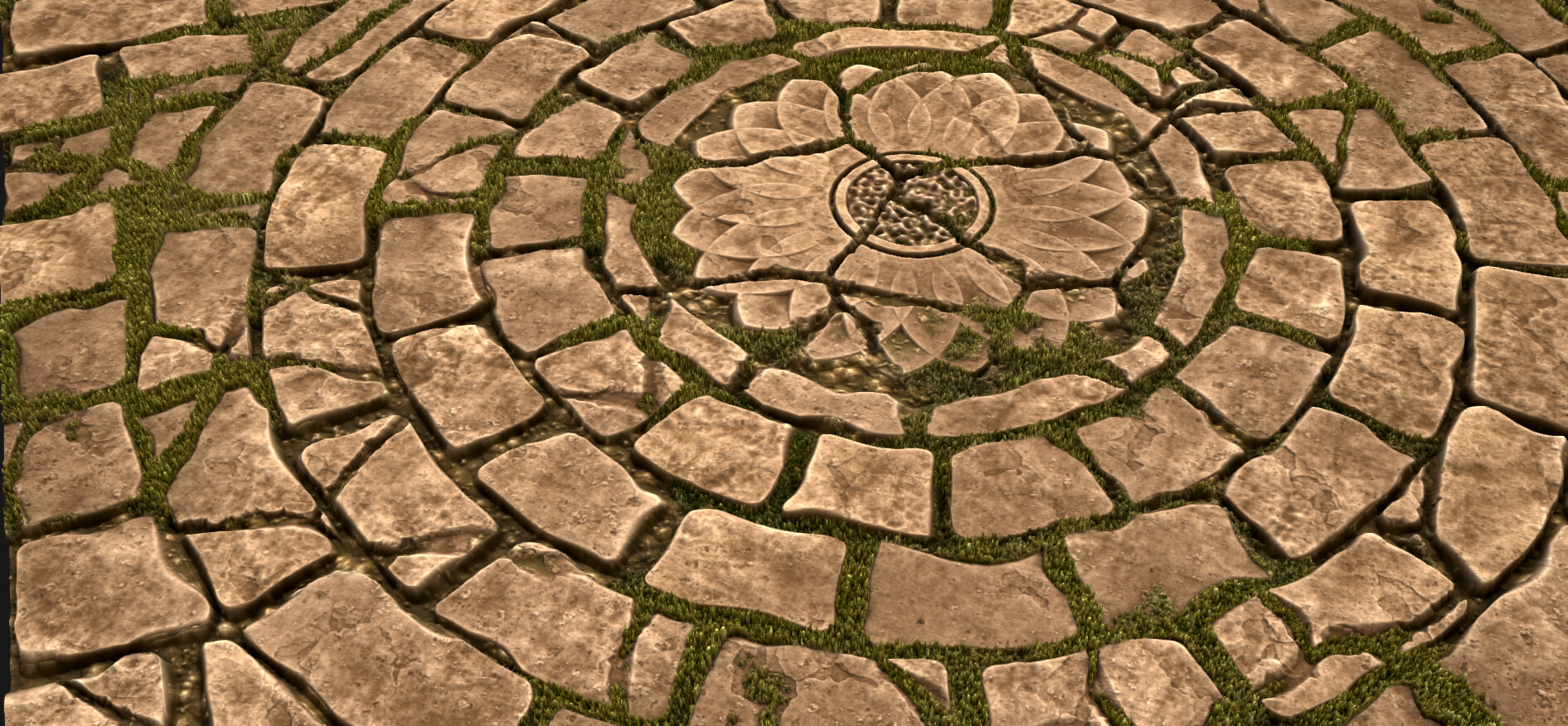 ArtStation - Circle Cobblestone Floor Material