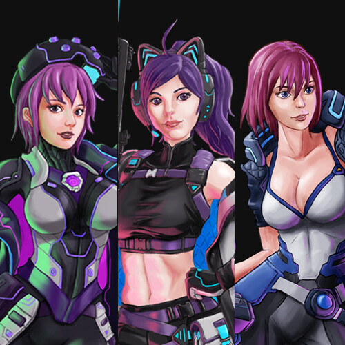 ArtStation - Cyberpunk Characters