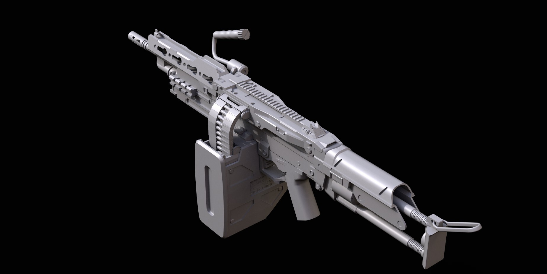 ArtStation - W.I.P Light machine gun