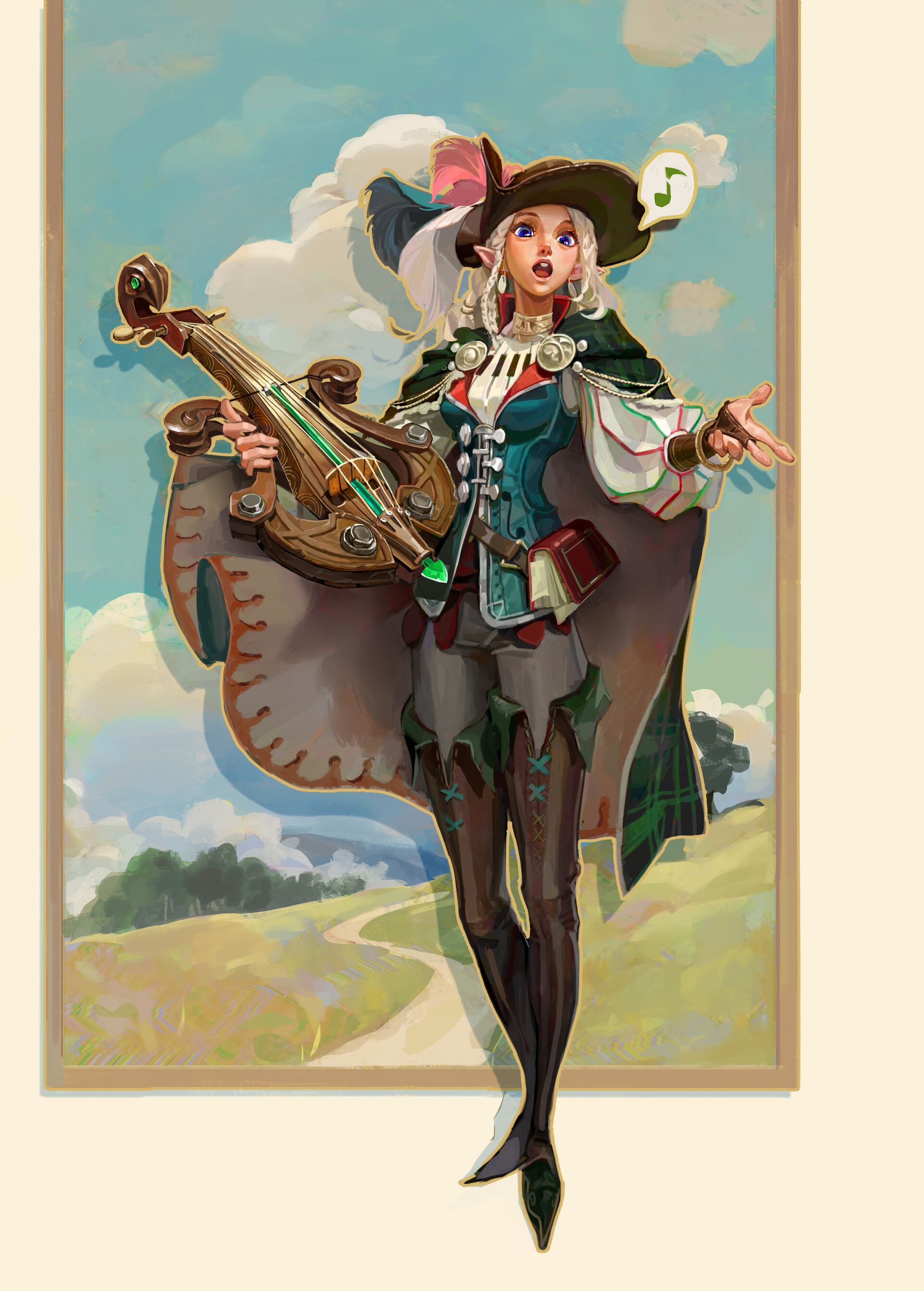 ArtStation - elven bard