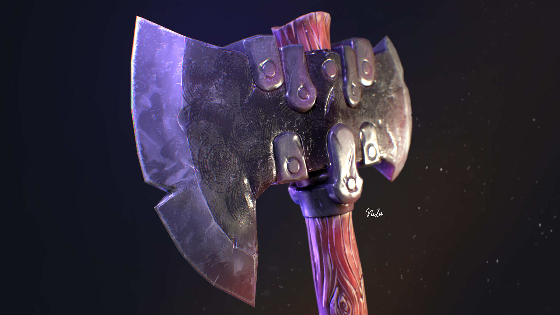 ArtStation - Stylized Metal Axe
