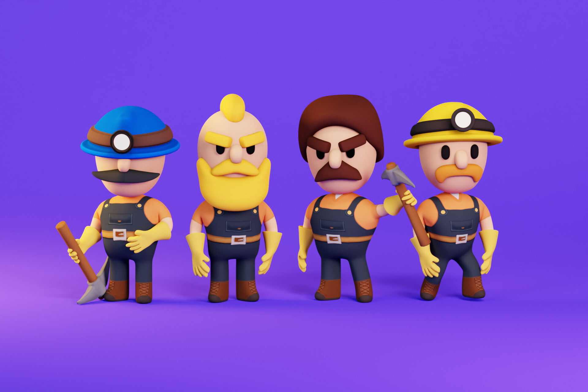 ArtStation - Stylized Tiny Miners