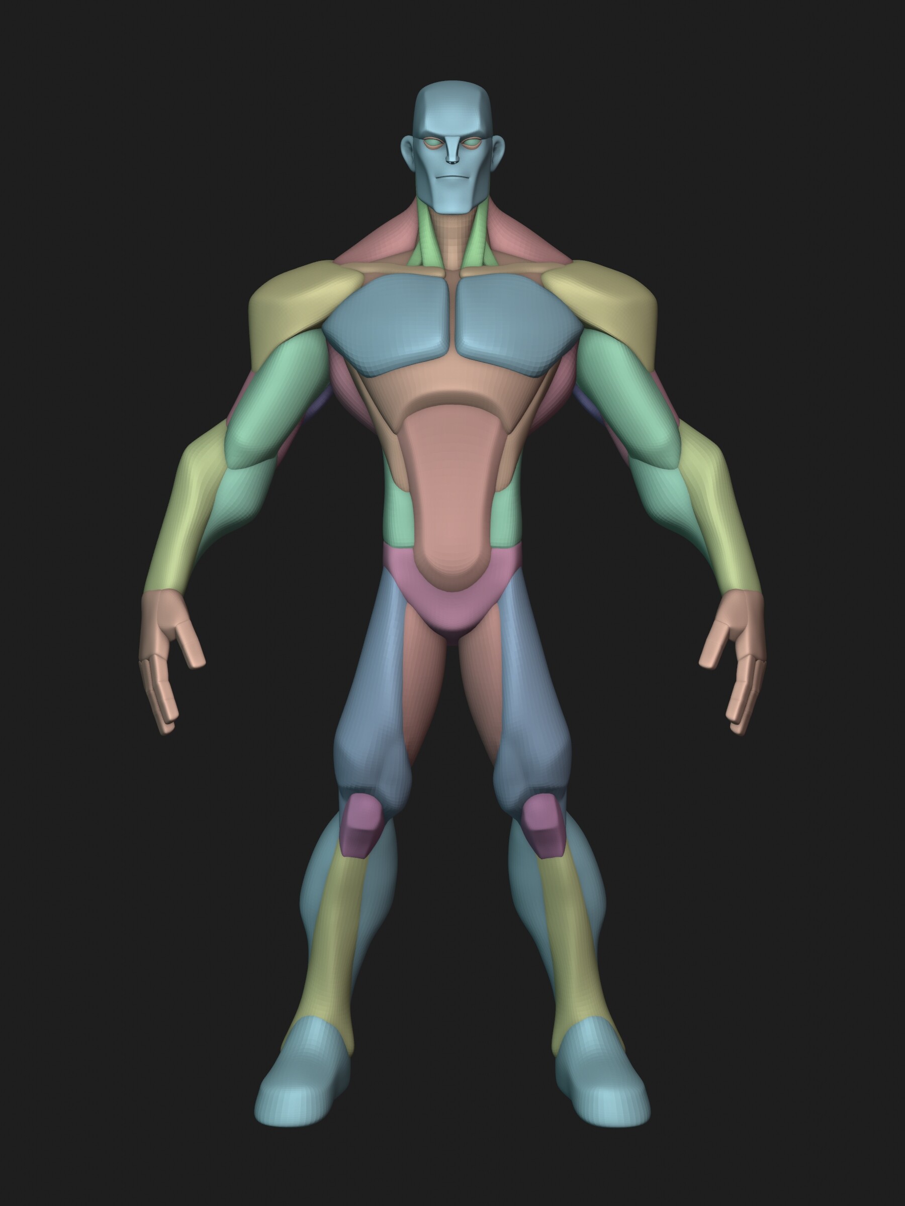 ArtStation - Infinity Hero Character Anatomy Blockout