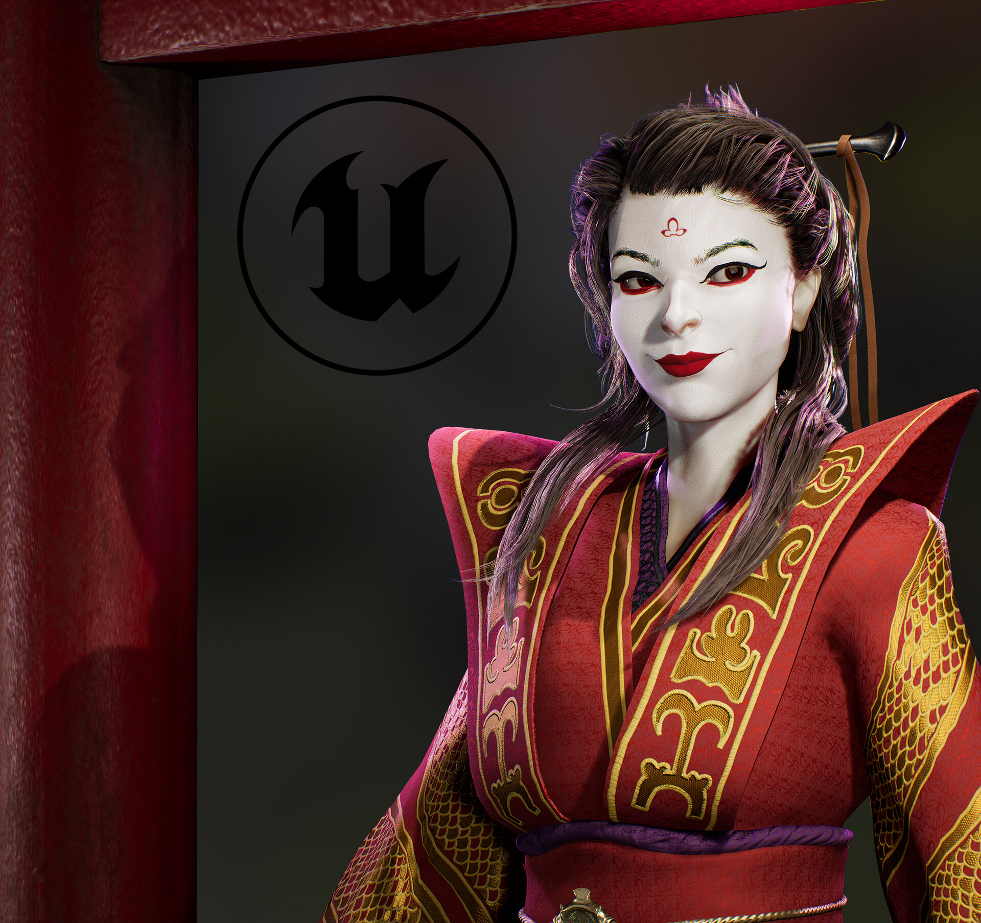 ArtStation - Demonic Geisha