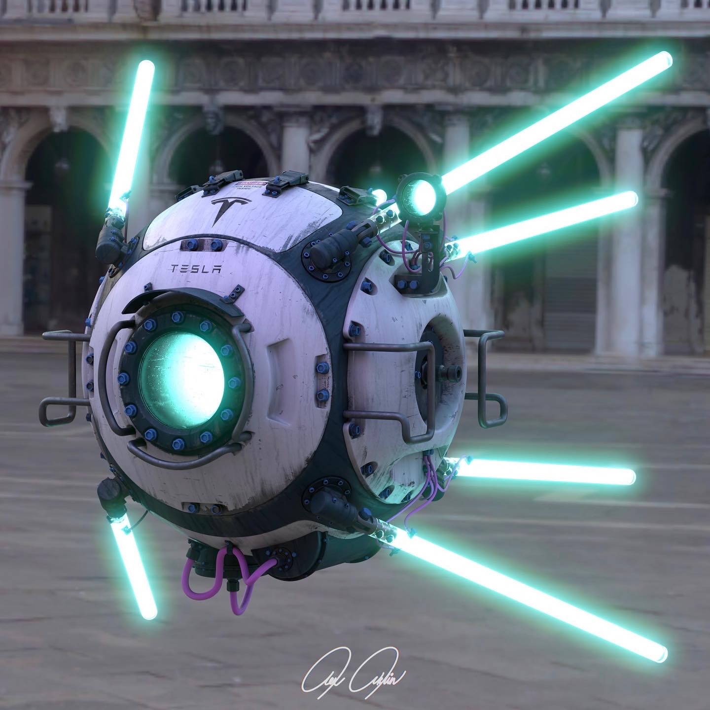 ArtStation - Drone - Textures and Lighting