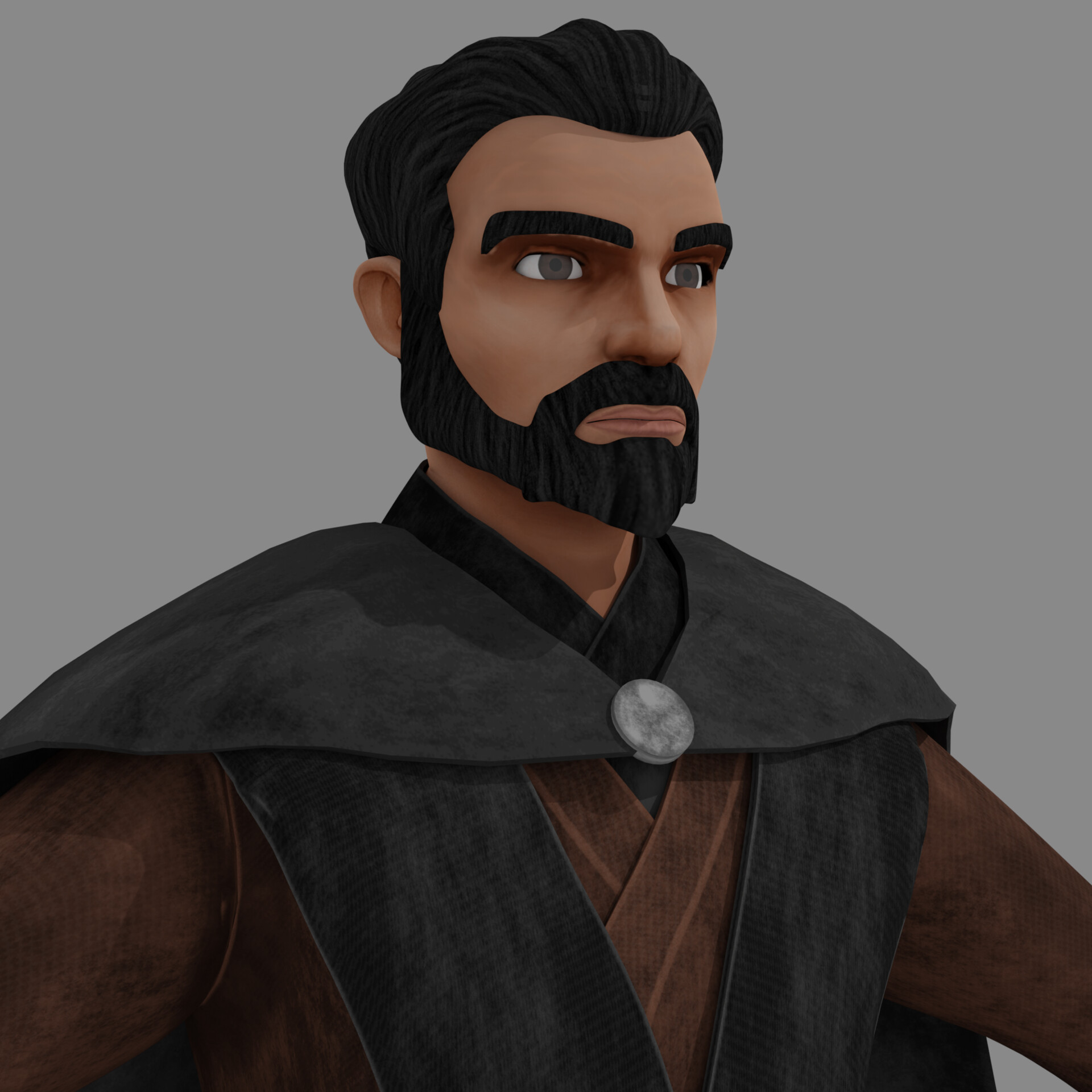 FF Studios - Jedi General Jorus Korr (OC) 3D Model and Textures