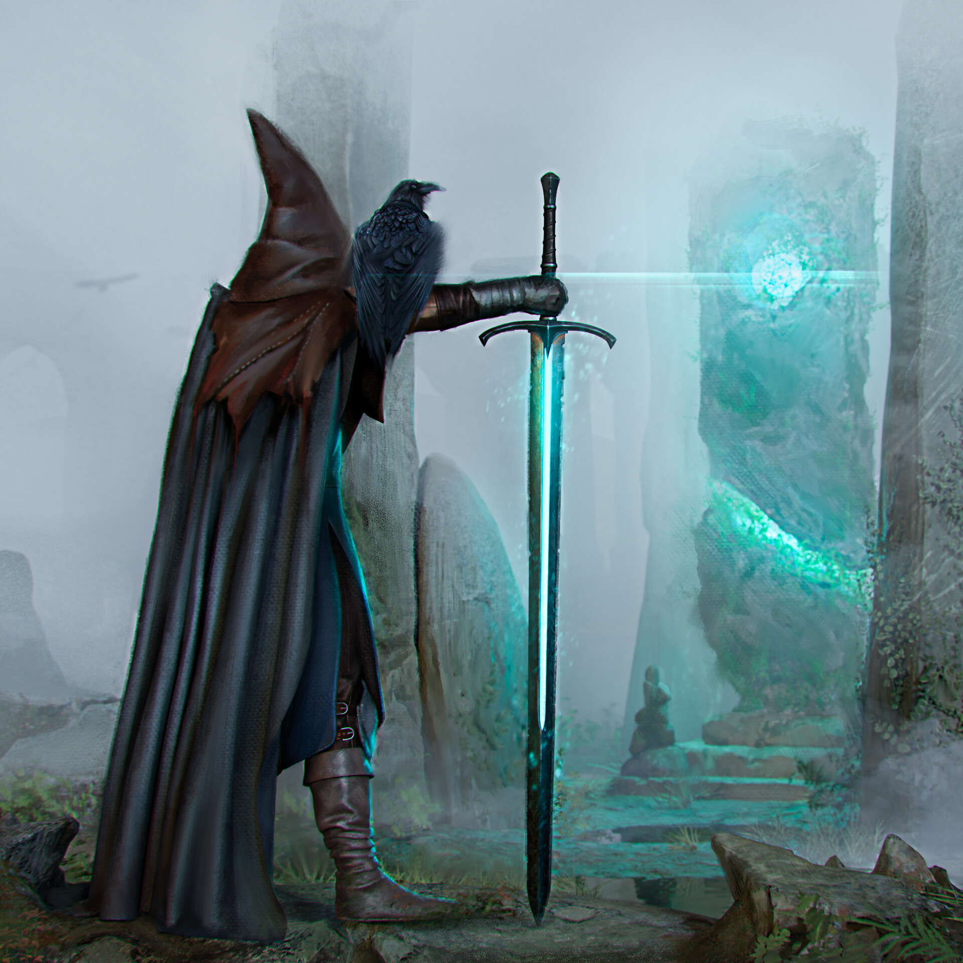 ArtStation - The misty valley