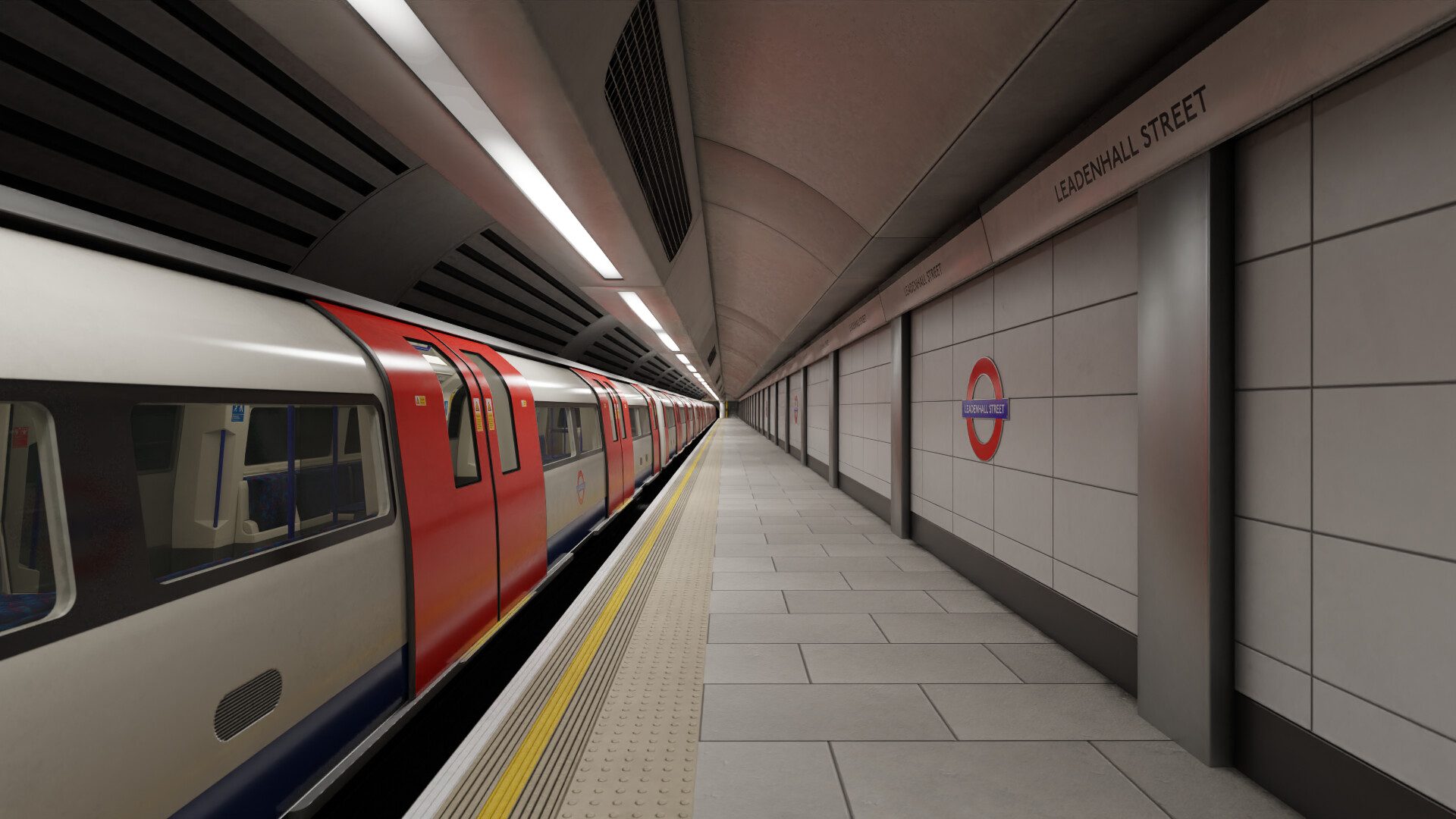 ArtStation - Northern Line Station + 1995 Stock Train