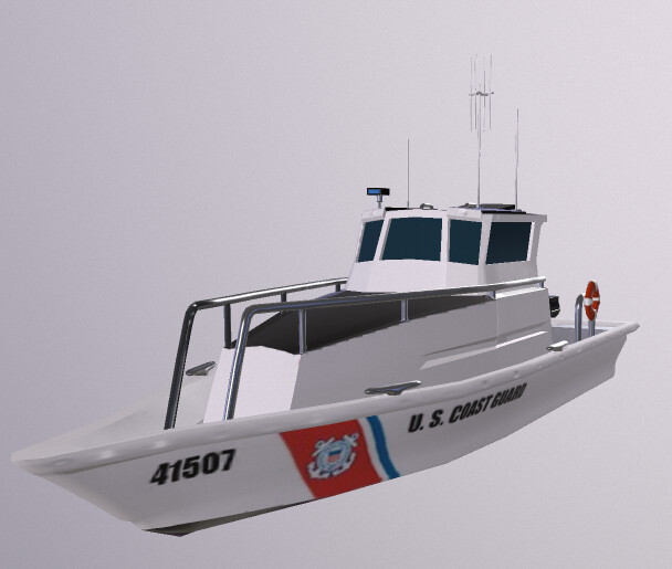 ArtStation - Coast Guard Boat Model