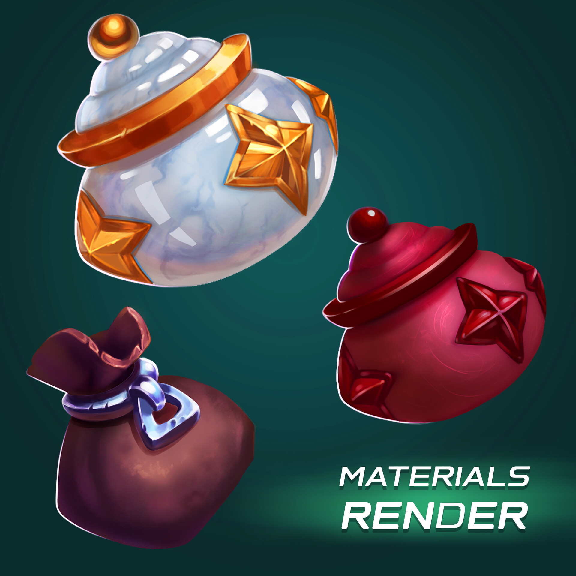 ArtStation - Materials Render. Part2