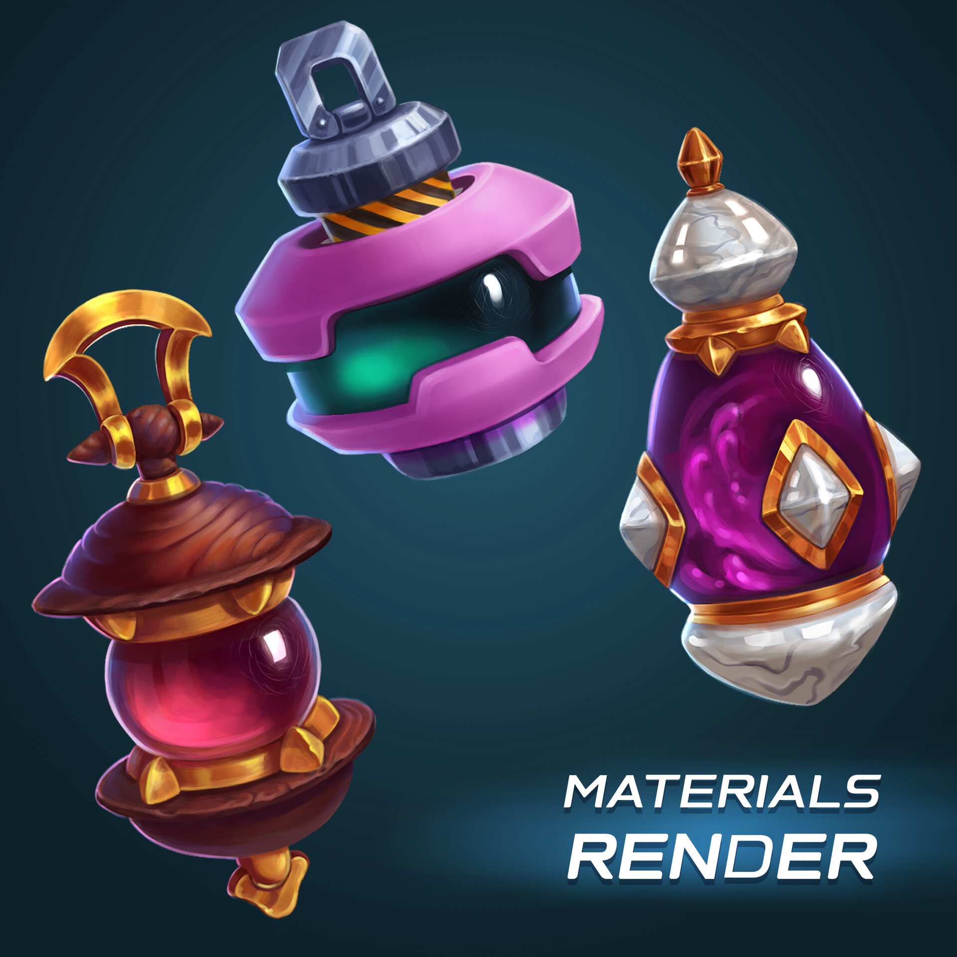 ArtStation - Materials Render. Part 3