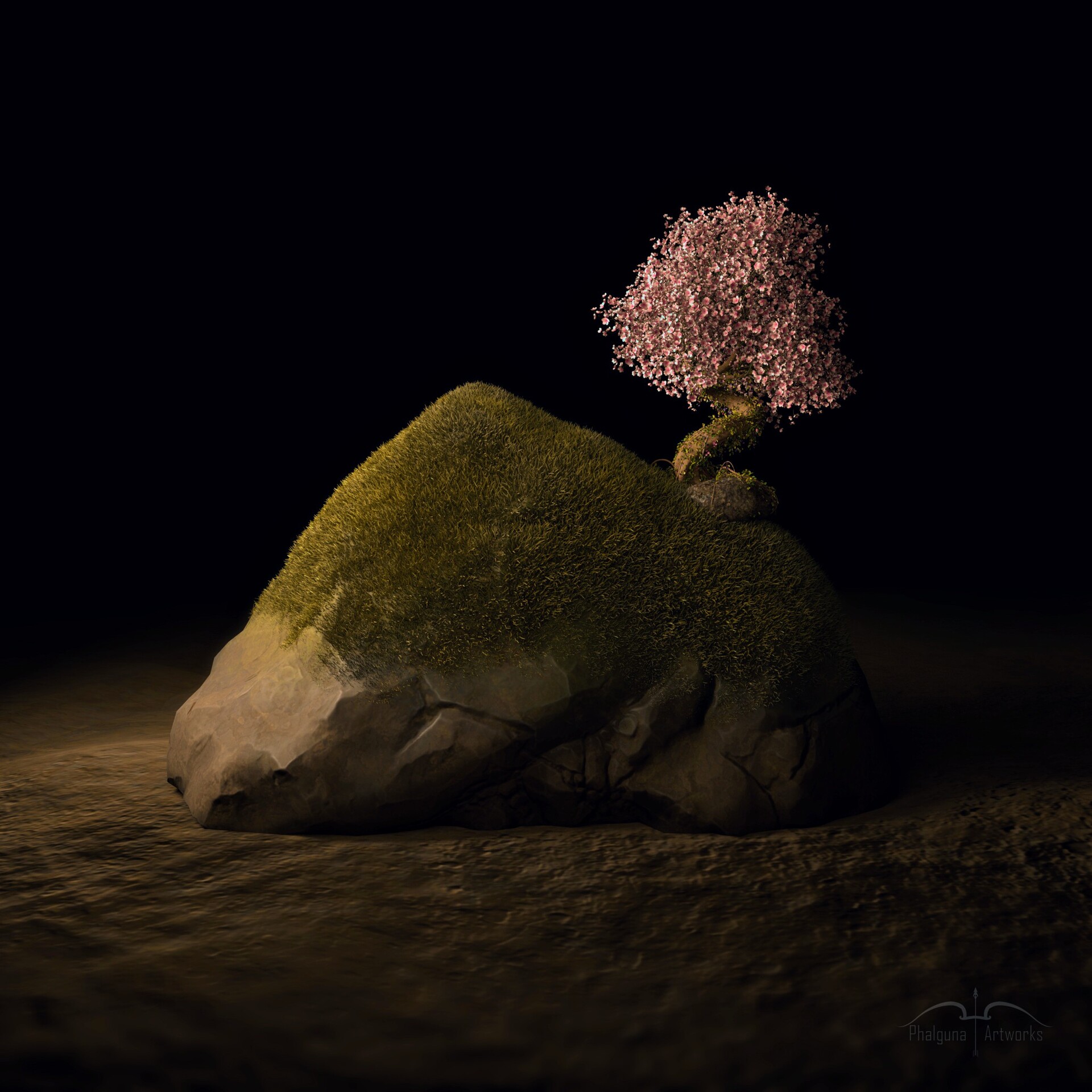 ArtStation - Rock & Tree