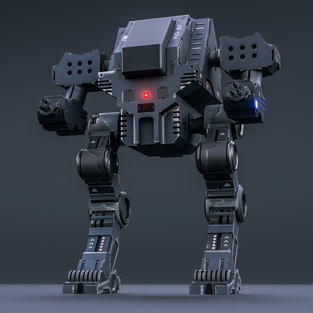 ArtStation - 3D Sci-fi Mech Hard Surface Modeling | WARDOM-67
