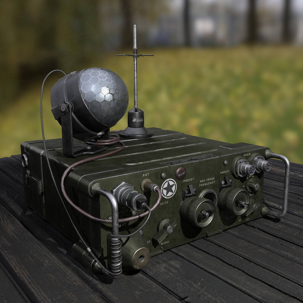 ArtStation - PRC-77 Radio